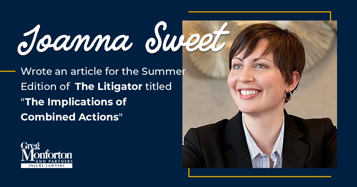 The Litigator Publishes Article by Our Partner Joanna Sweet