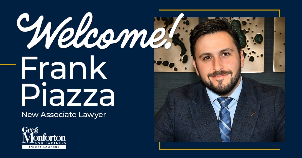 Welcome to Frank Piazza, Our New Associate Lawyer | New Lawyer